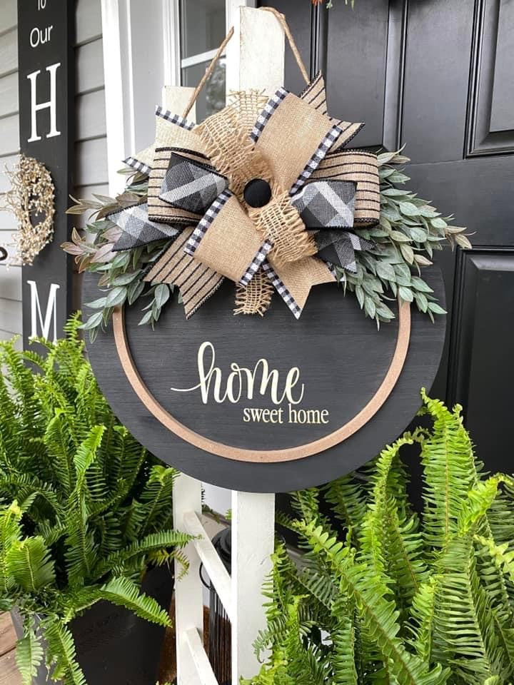 Home Sweet Home Door Hanger – Country Girl Creations by Amber